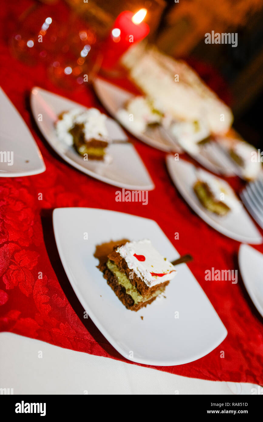 Cake for corporate company christmas party Stock Photo - Alamy