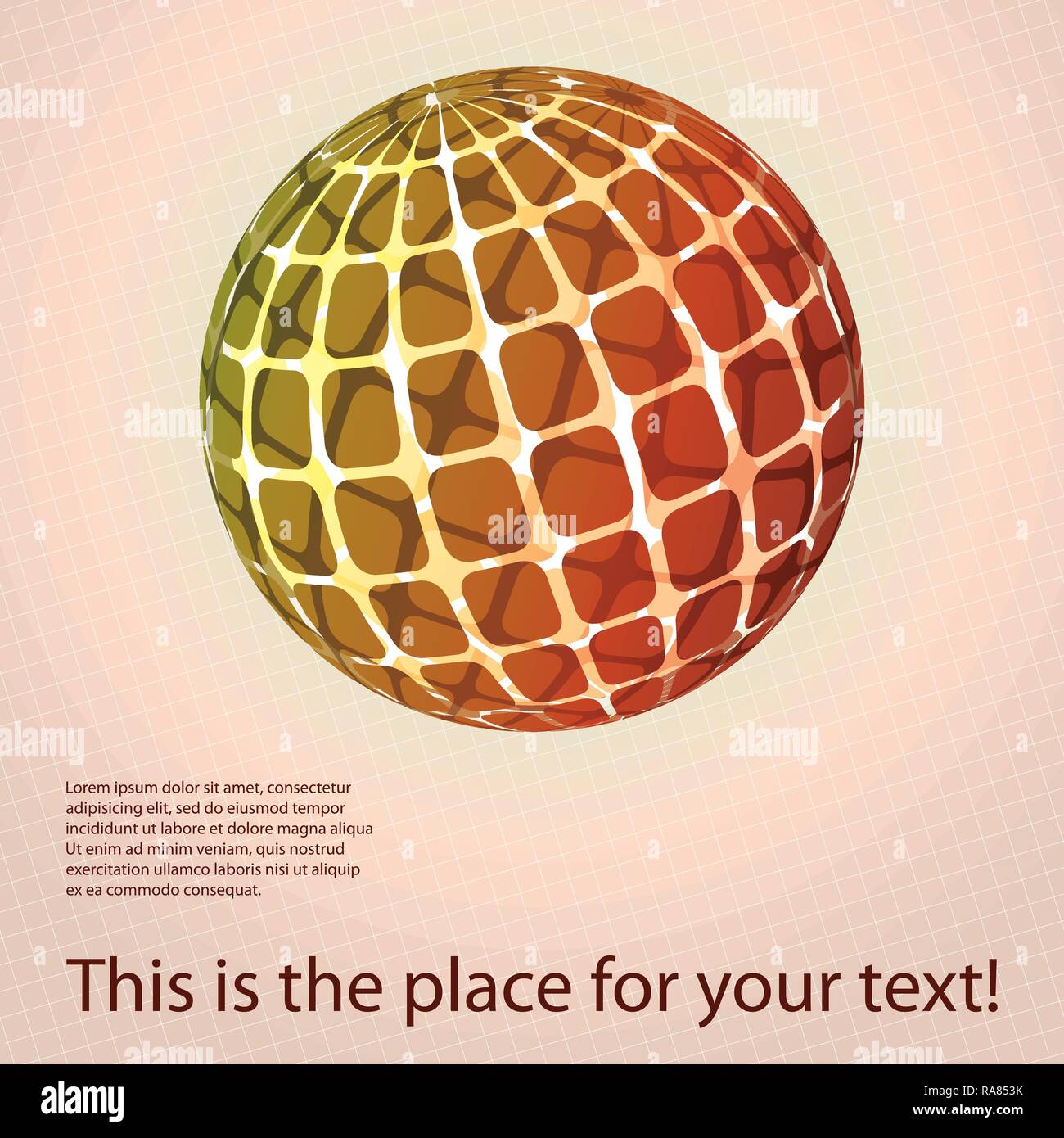 Colorful Checkered Sphere - Globe Design Vector Stock Vector Image ...