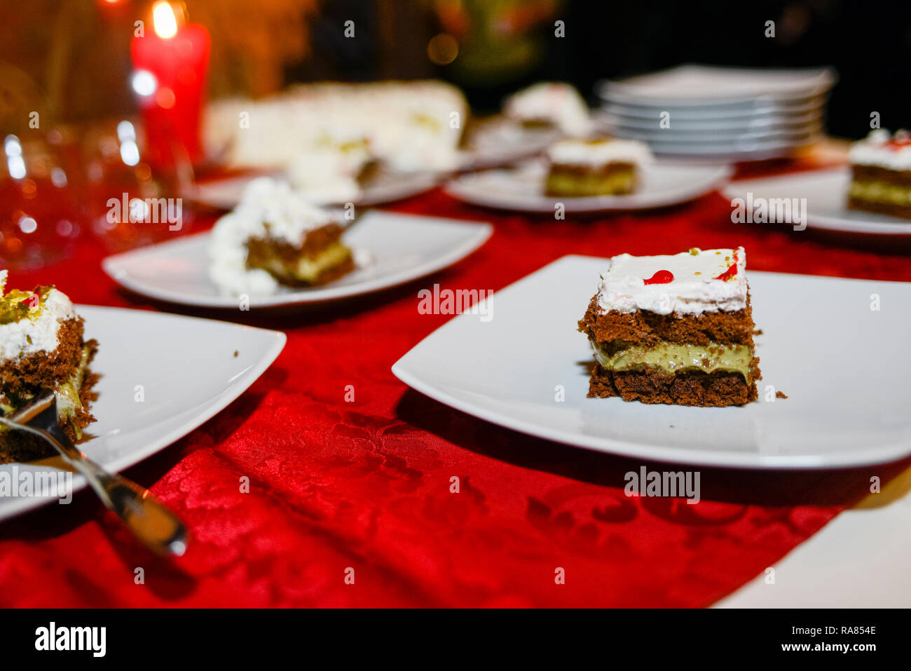Cake for corporate company christmas party Stock Photo - Alamy