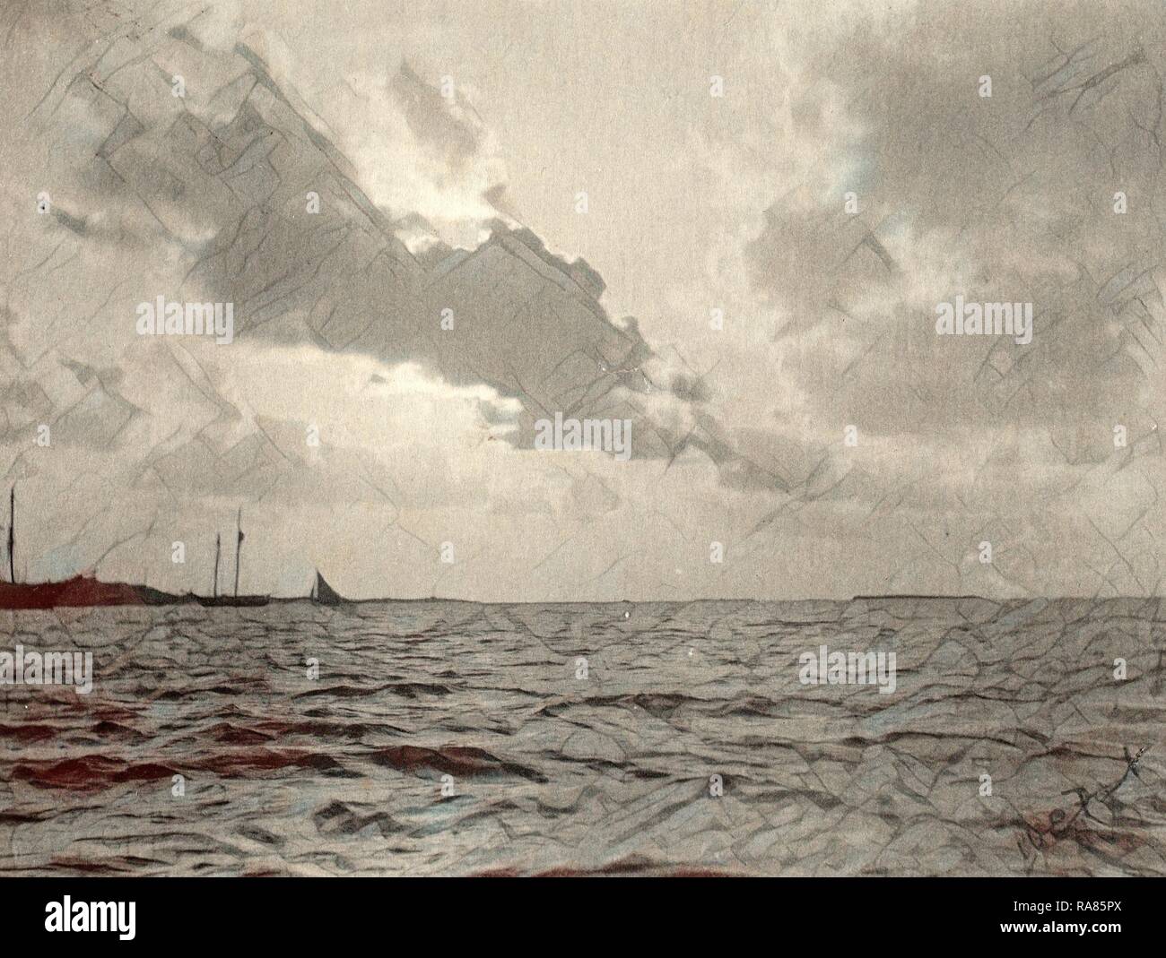 William B. Post (American, 1857 - 1921), Sunset Over Water, 1890s ...