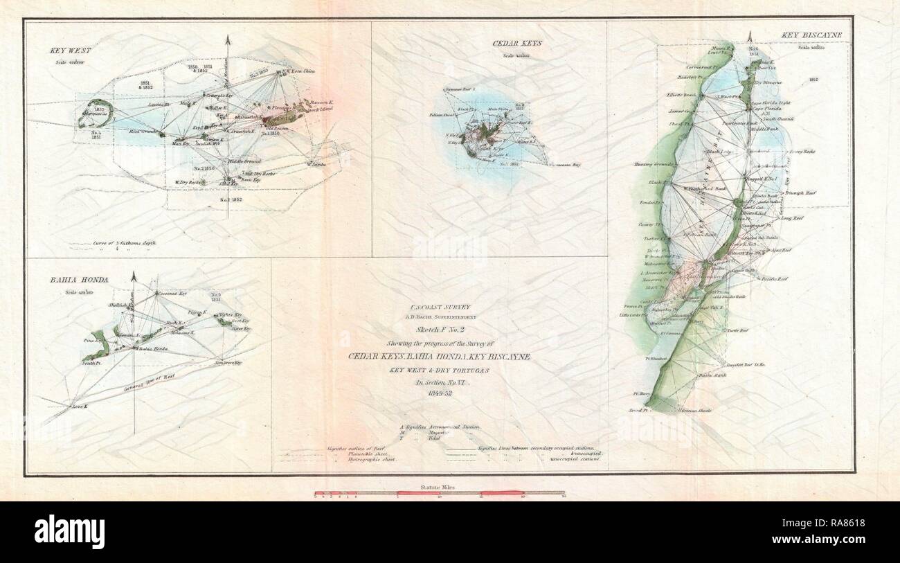 Map of cedar key hi-res stock photography and images - Alamy