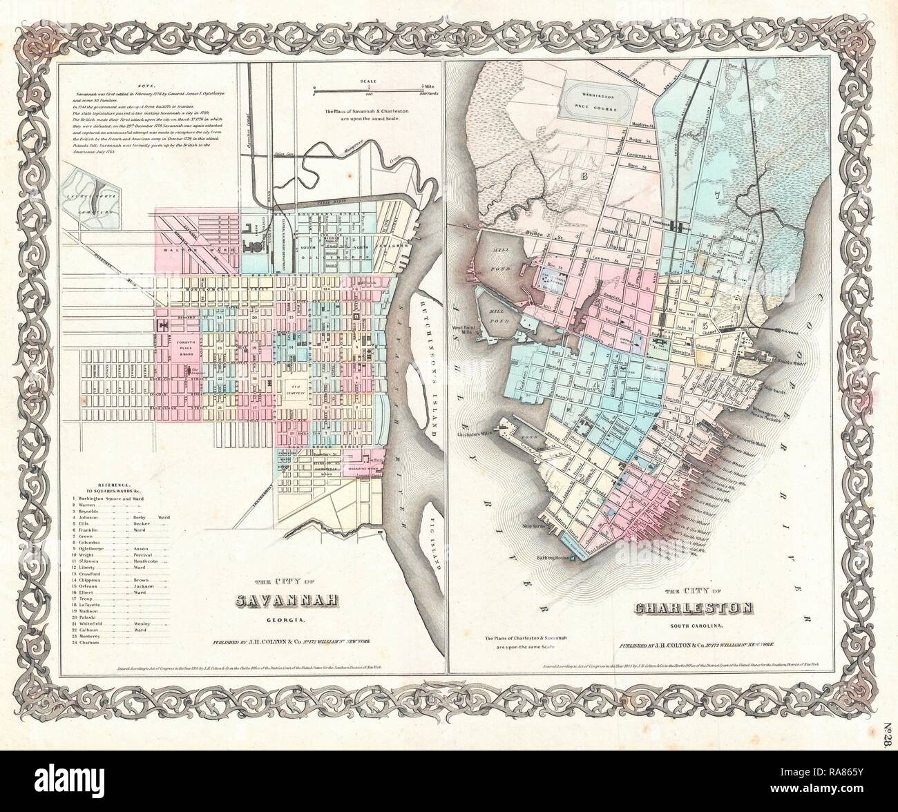 Old map of charleston hi-res stock photography and images - Alamy