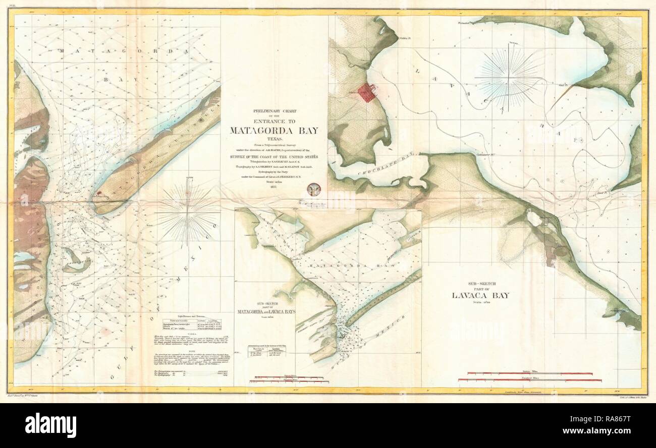 Map of matagorda texas hi-res stock photography and images - Alamy