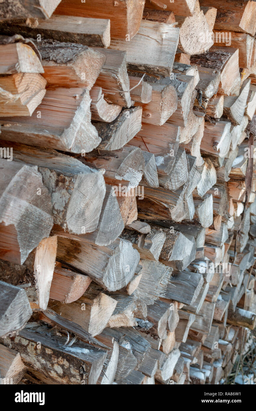 Woodpile for the winter hi-res stock photography and images - Alamy