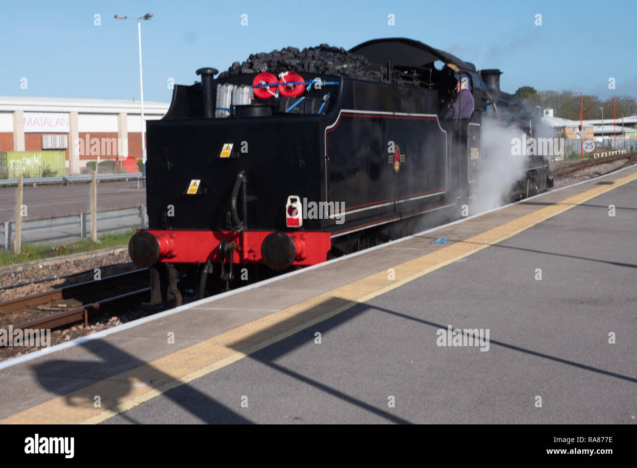 Steam Engine 31806 at Weymouth railway station Stock Photo - Alamy