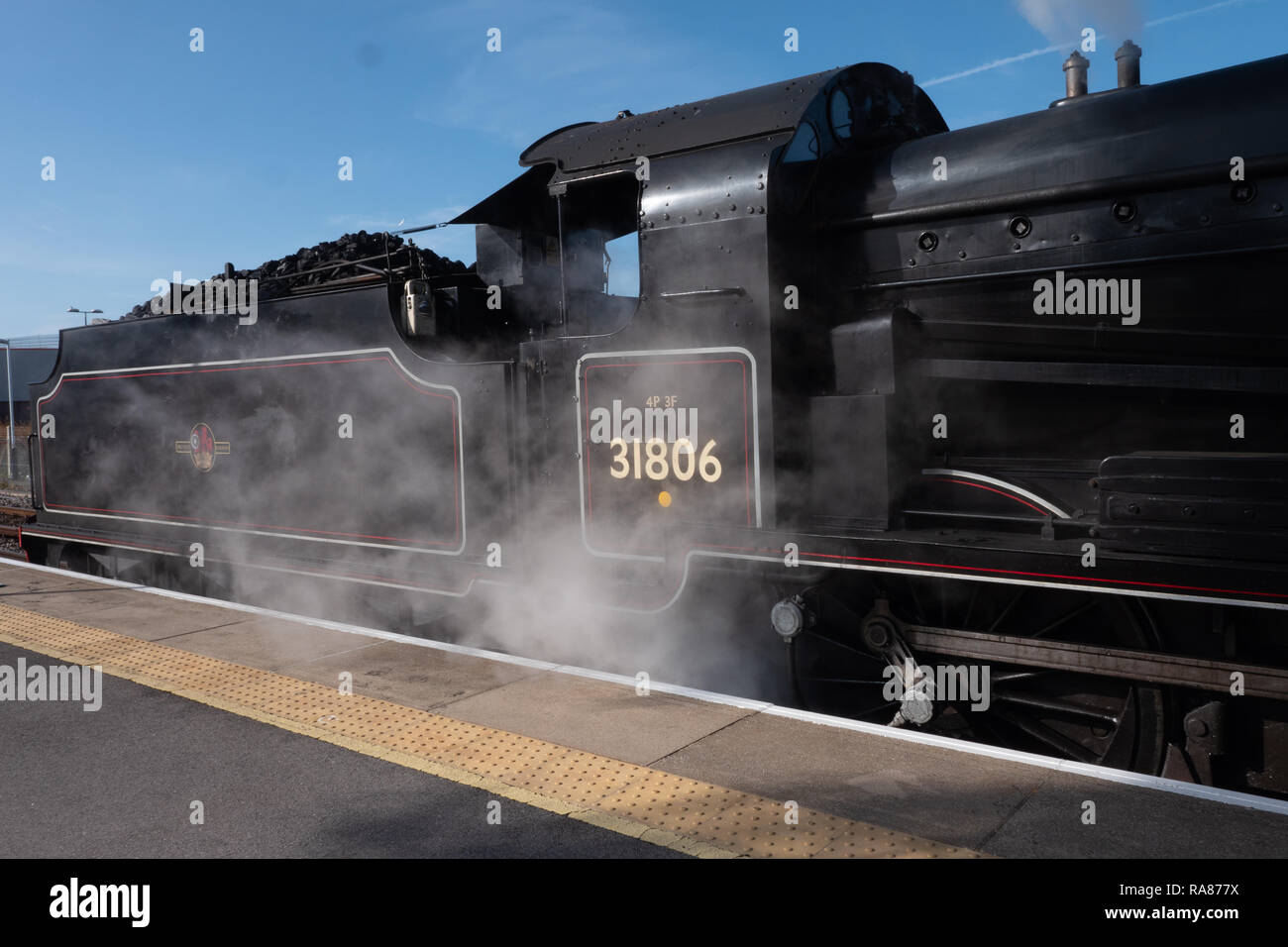 Steam Engine 31806 at Weymouth railway station Stock Photo - Alamy