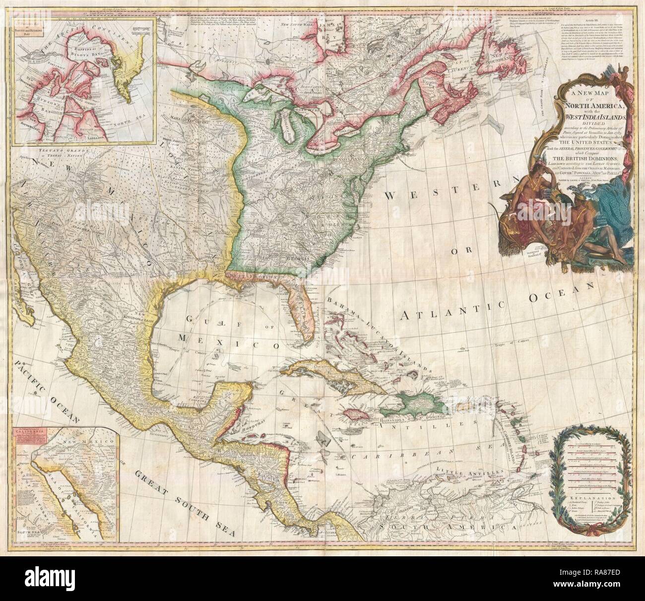Pownell wall map hi-res stock photography and images - Alamy