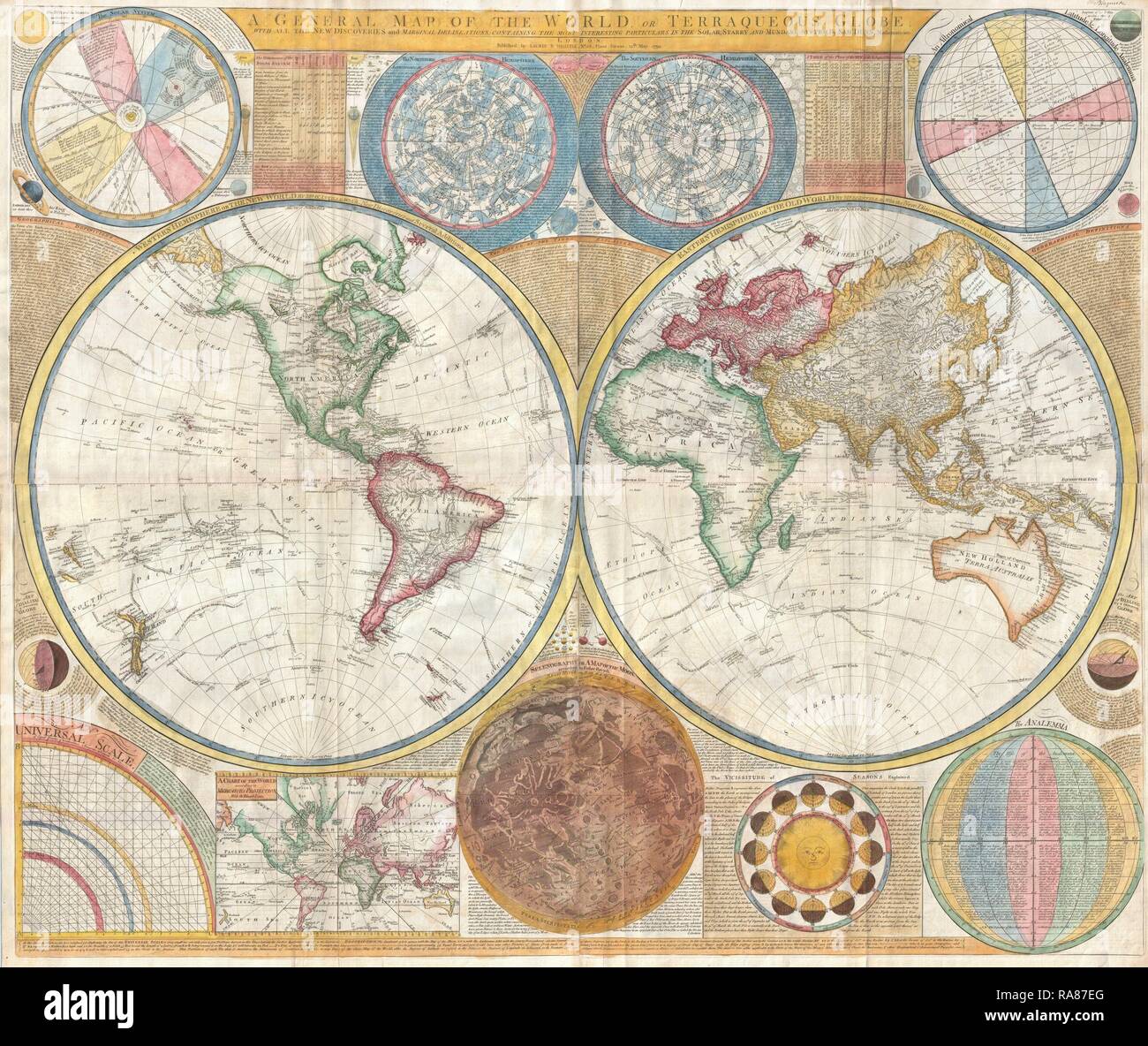 Samuel dunn wall map hi-res stock photography and images - Alamy