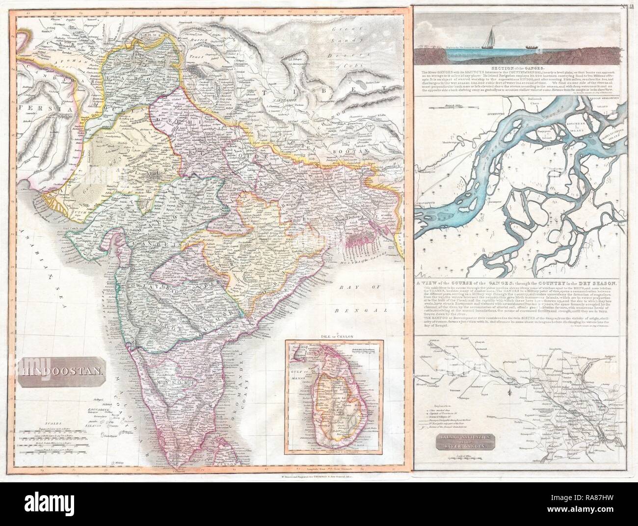 Thomson map of india hi-res stock photography and images - Alamy