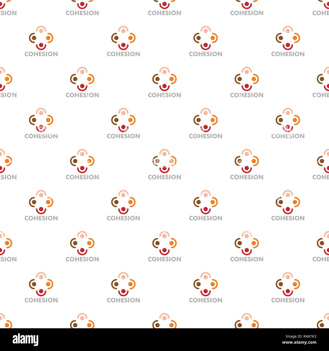 Cohesion pattern seamless vector repeat for any web design Stock Vector ...