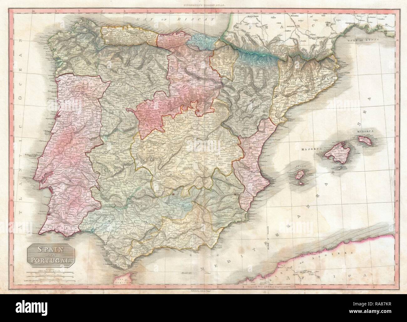 Pinkerton world map hi-res stock photography and images - Alamy