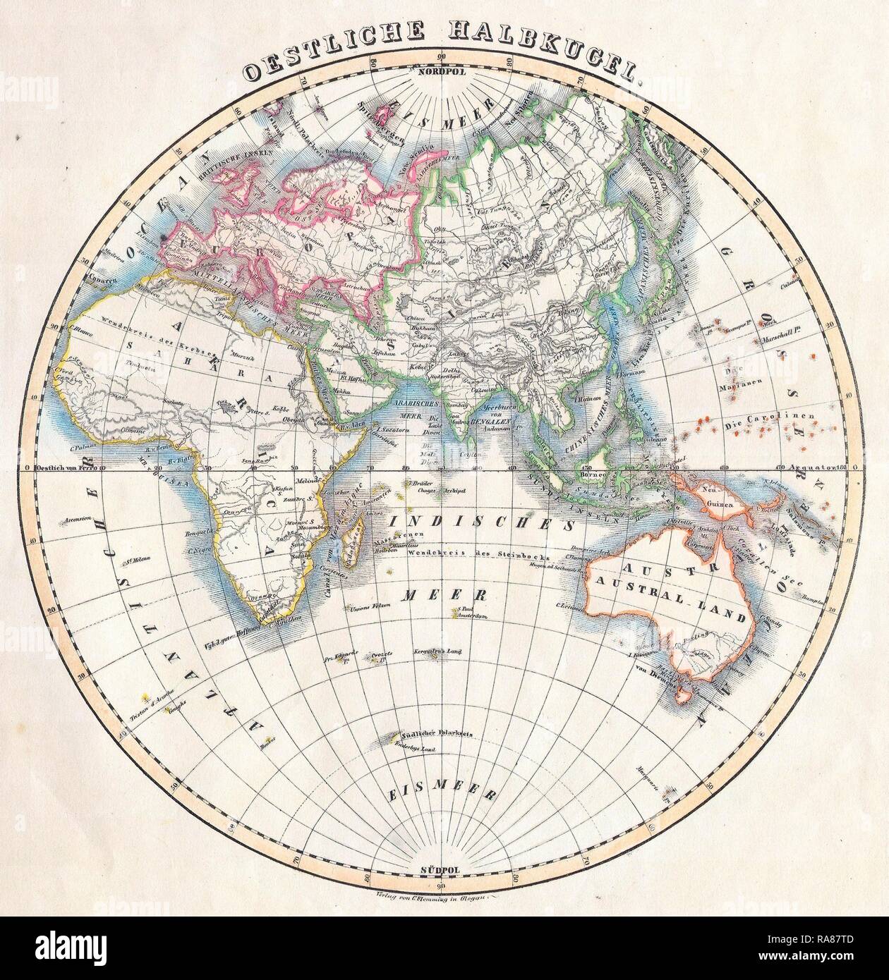 Modern Eastern Hemisphere Map