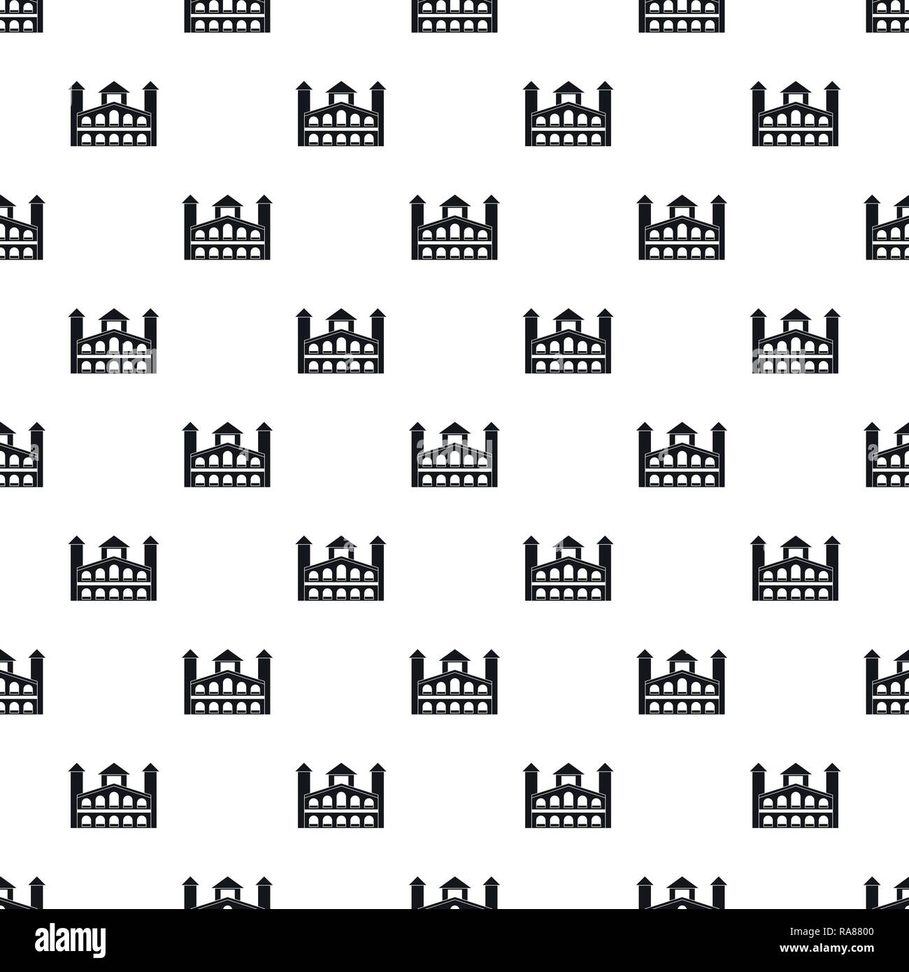 Historical building pattern seamless vector repeat geometric for any ...