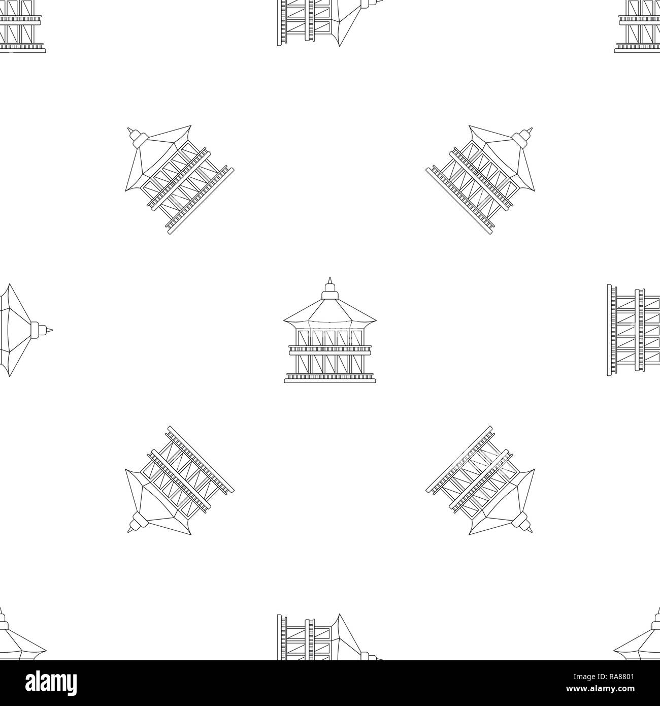 Taiwan temple icon. Outline illustration of taiwan temple vector icon ...