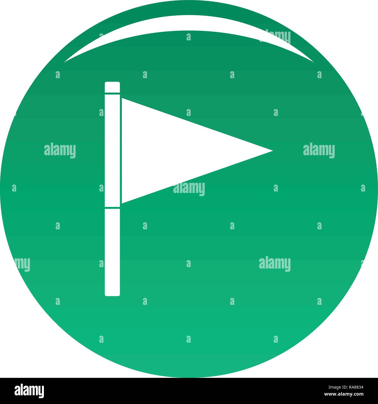 Destination flag icon. Simple illustration of destination flag vector ...