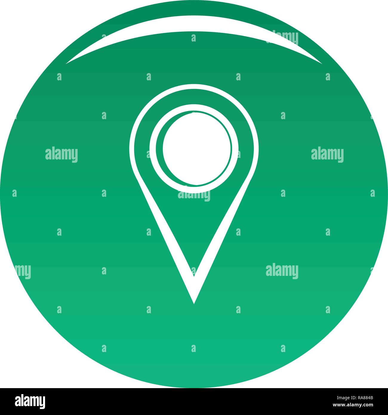Location mark icon. Simple illustration of location mark vector icon ...