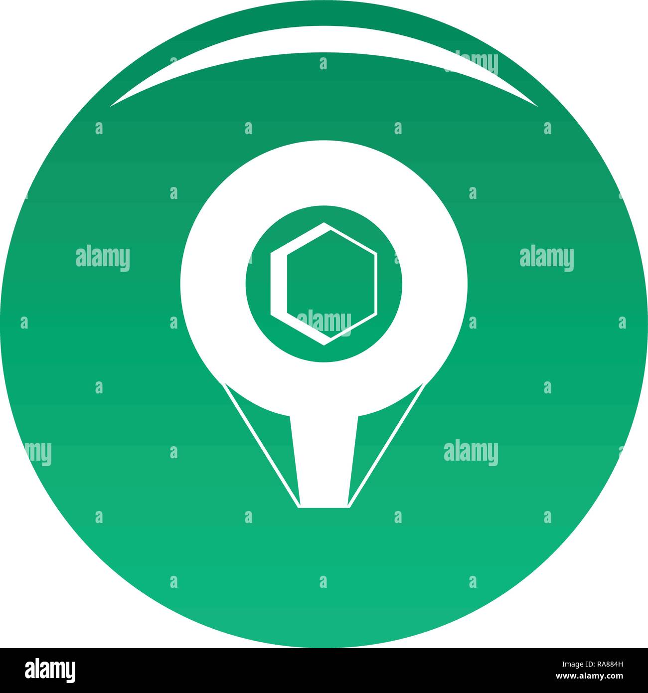 Mark pin icon. Simple illustration of mark pin vector icon for any ...