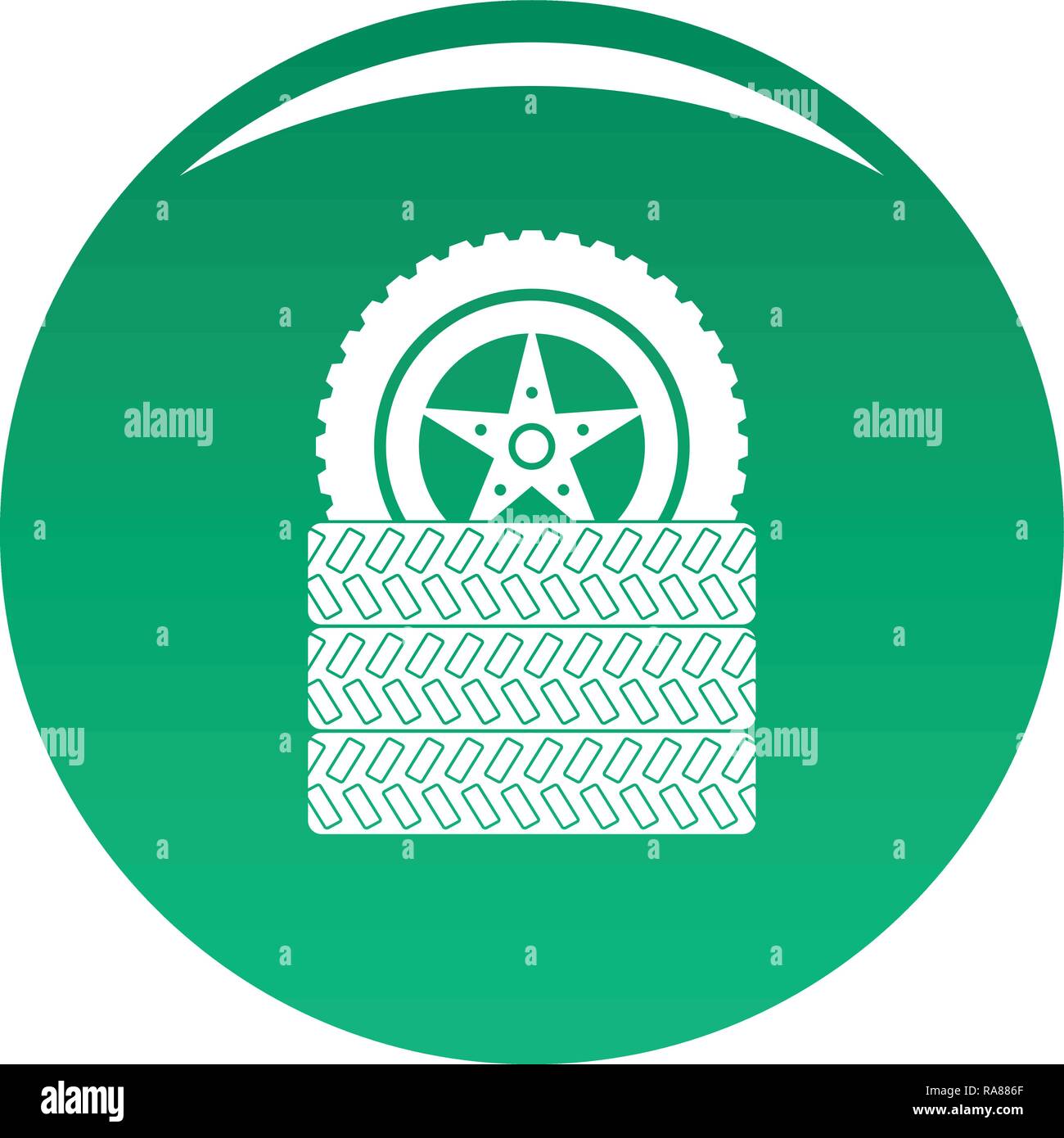 Tire leap icon. Simple illustration of tire leap vector icon for any ...