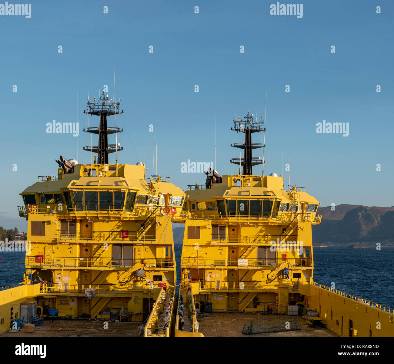 North sea oil support ship hi-res stock photography and images - Alamy