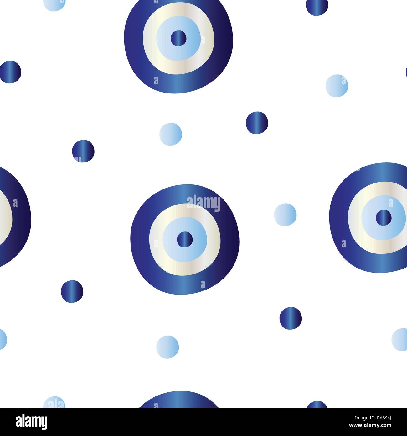 seamless pattern with blue evil eye vector Stock Vector Image & Art - Alamy