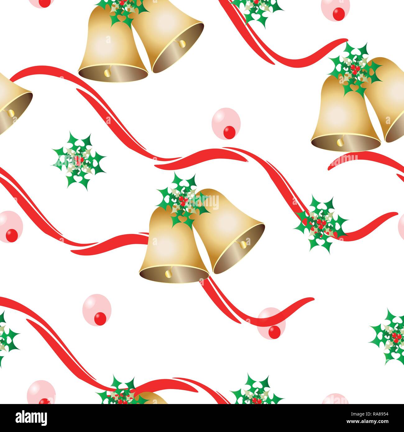 Seamless texture red bells hi-res stock photography and images - Alamy