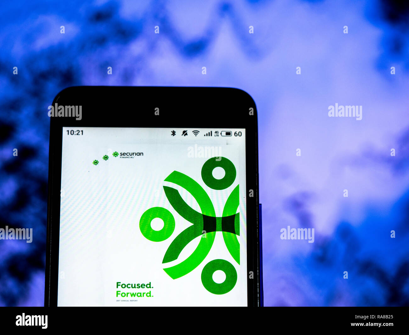 KIEV, UKRAINE - Jan 2, 2019: Securian Financial, Financial services ...