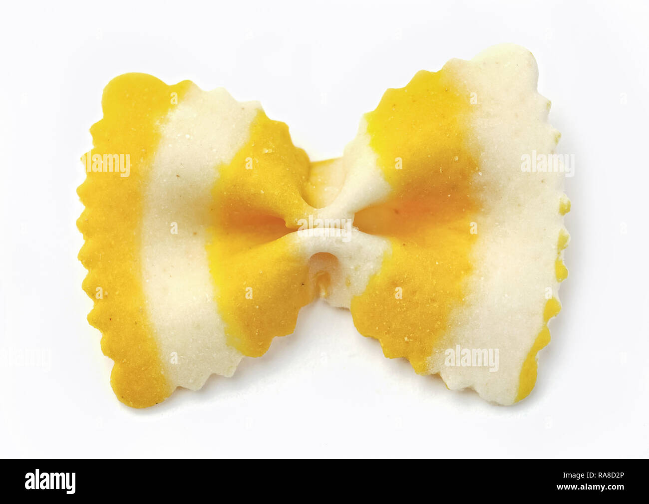 Colorful butterfly pasta isolated on white Stock Photo - Alamy