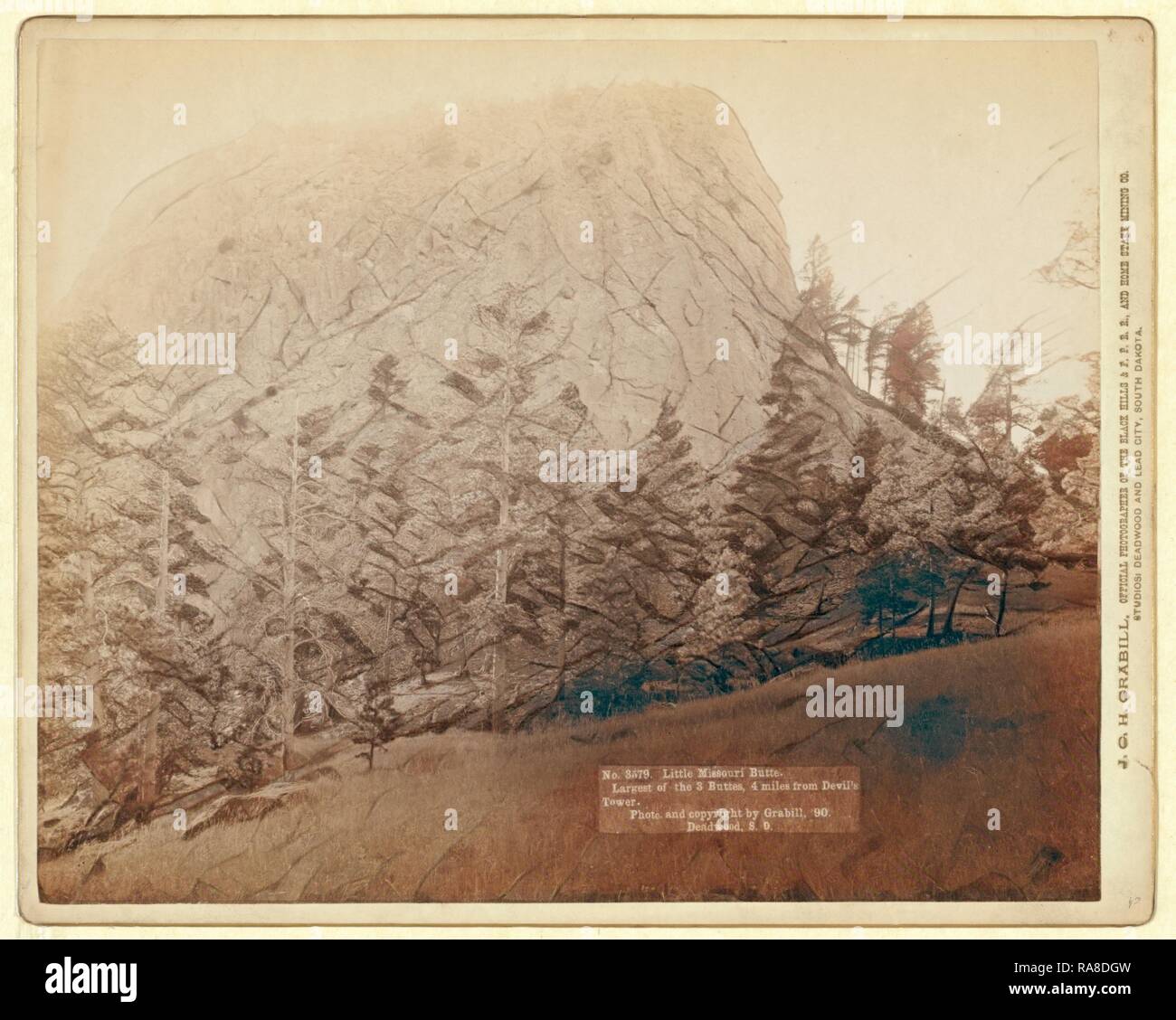 Little Missouri Butte. Largest of the 3 Buttes, 4 Miles from Devil's ...