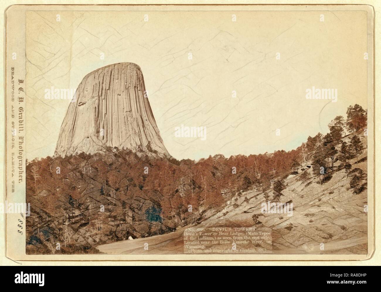 Devil's Tower. Devil's Tower or Bear Lodge. (Mato [I.E. Mateo] Tepee of ...