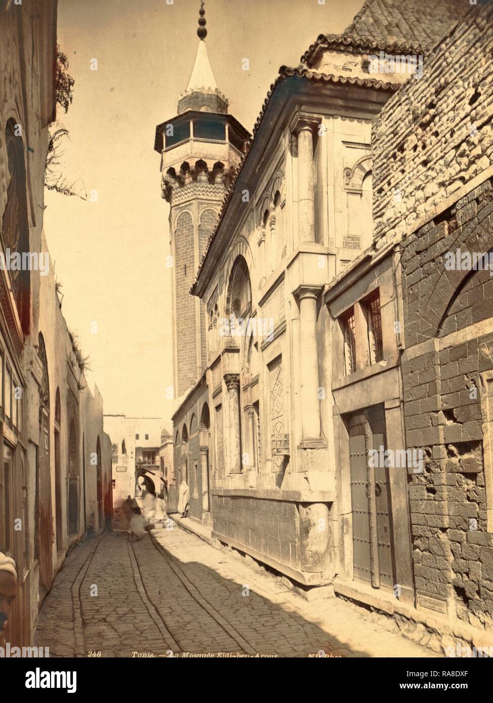 Tunis Mosque Sidi Ben Arous, Tunisia, the Neurdein Photographs of ...