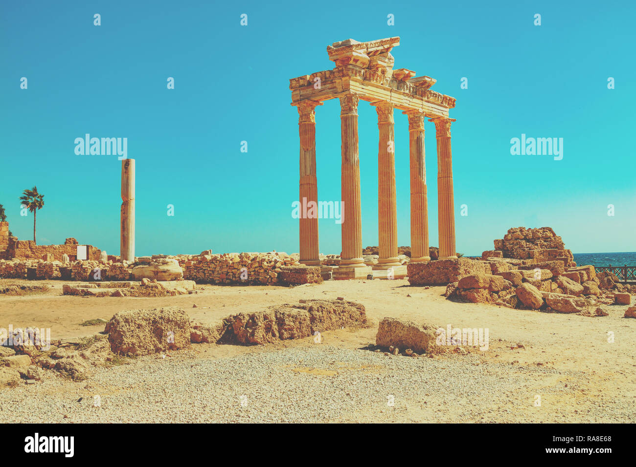 Ancient side city agora hi-res stock photography and images - Alamy
