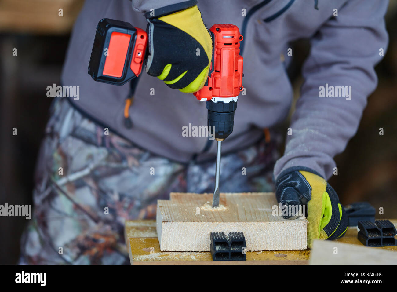 Using drilling machine hi-res stock photography and images - Alamy