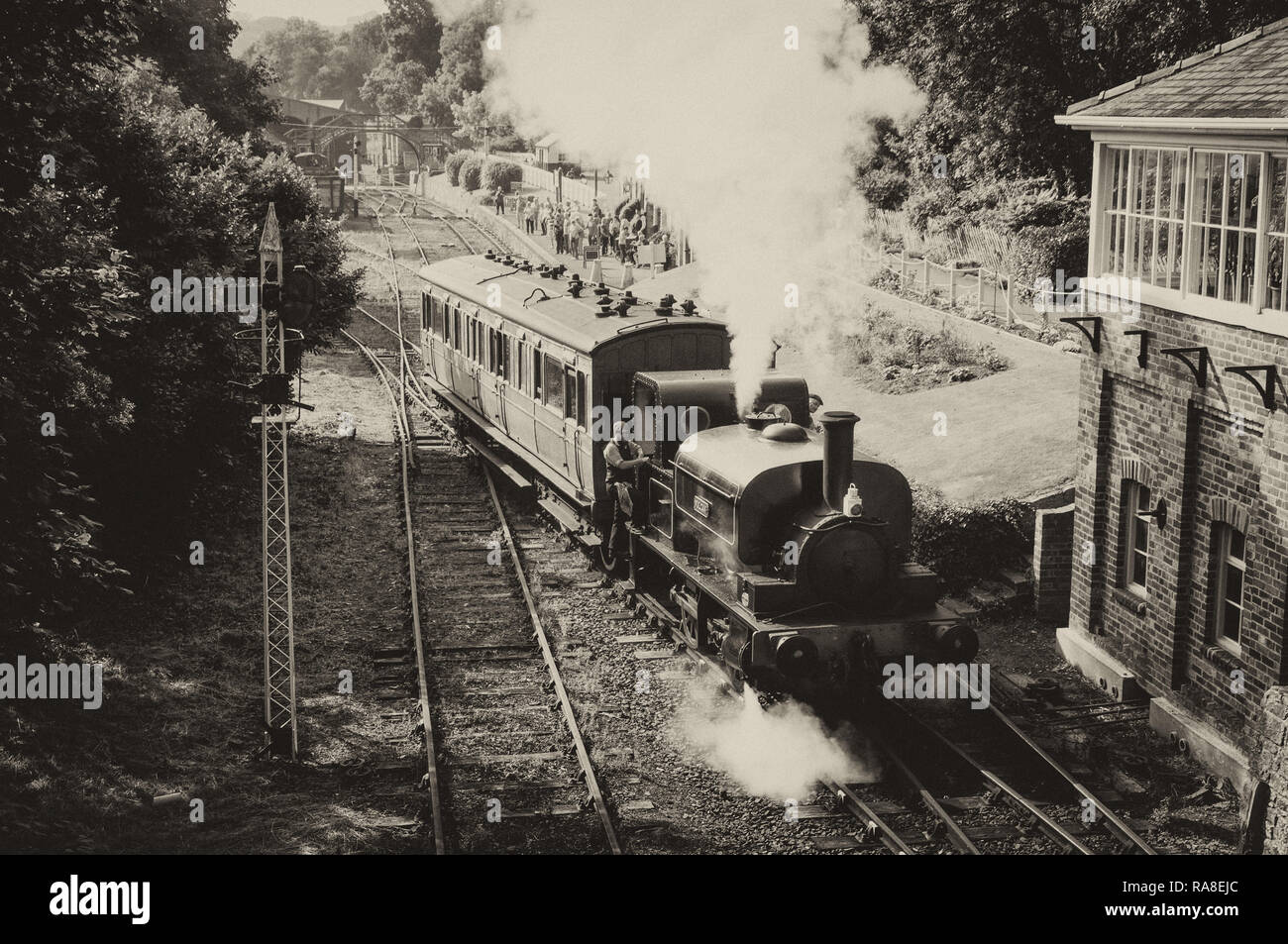 Steam engine at Beamish Museum Stock Photo - Alamy