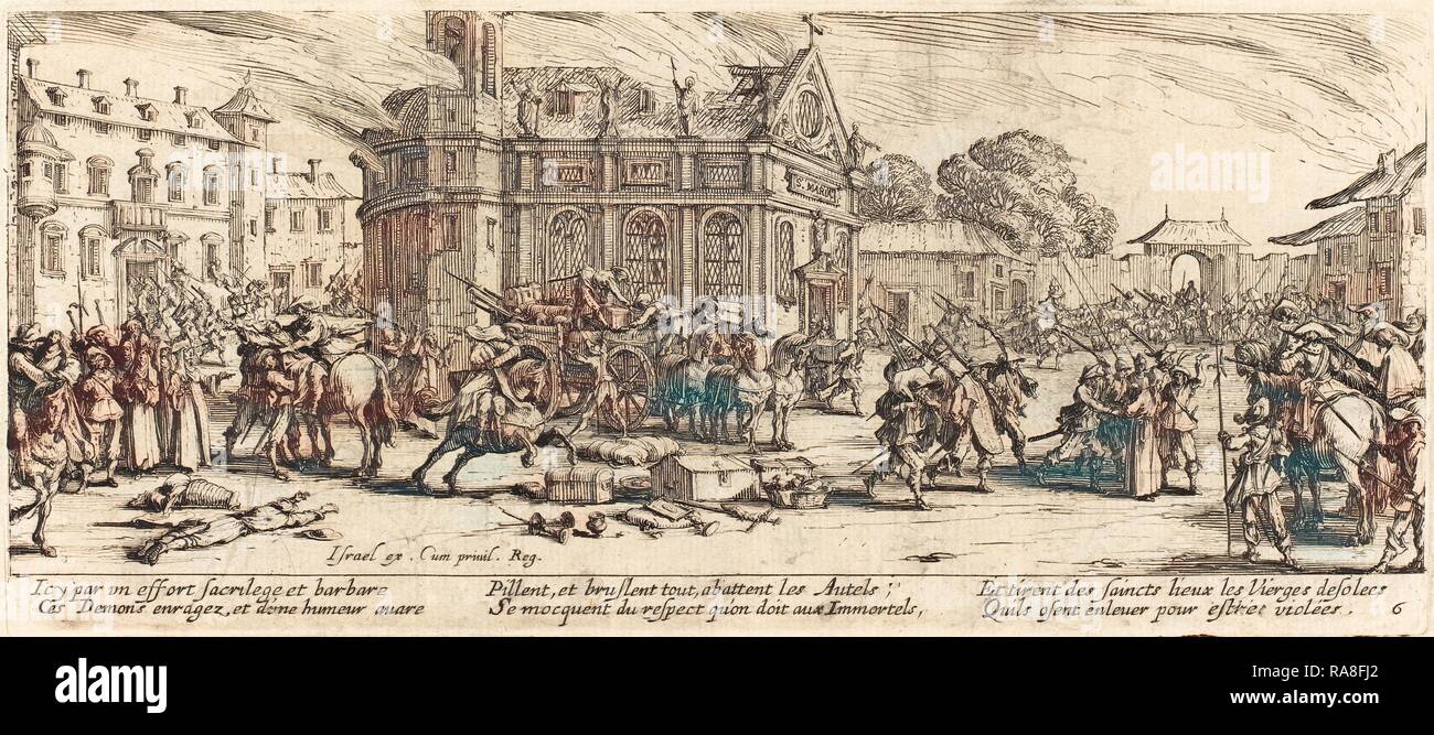 Jacques Callot (French, 1592 - 1635), Destruction of a Convent, c. 1633 ...