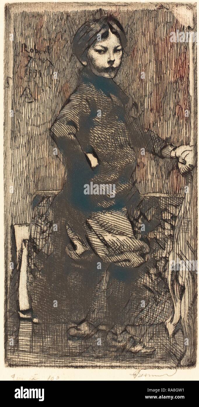 Albert Besnard (French, 1849 - 1934), Robert Besnard, 1891, etching on ...