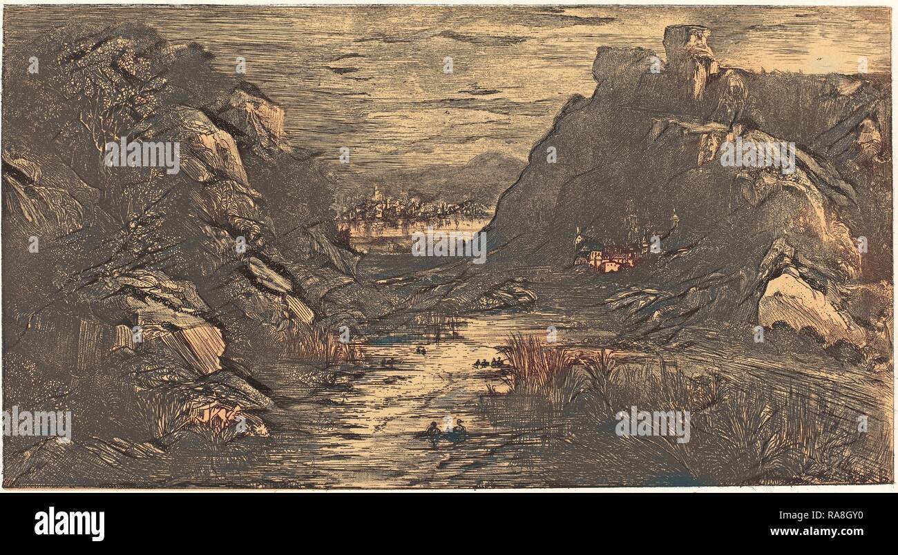 Rodolphe Bresdin (French, 1822 - 1885), Cite Lointaine, 1868 ...