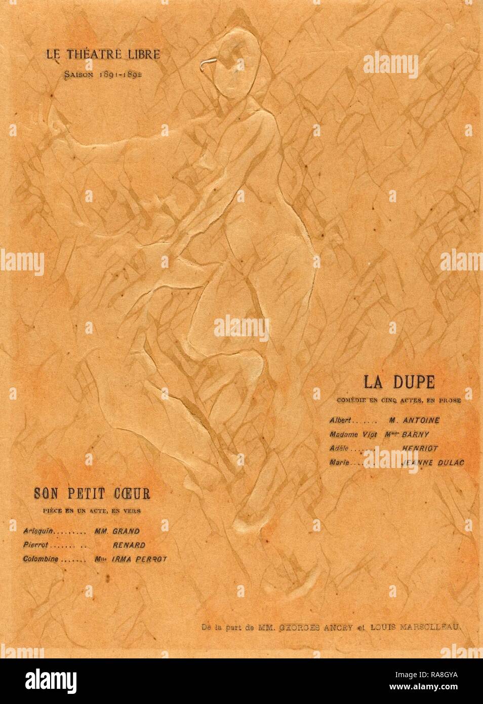 Alexandre Charpentier (French, 1856 - 1909), La Dupe, Son petit coeur ...
