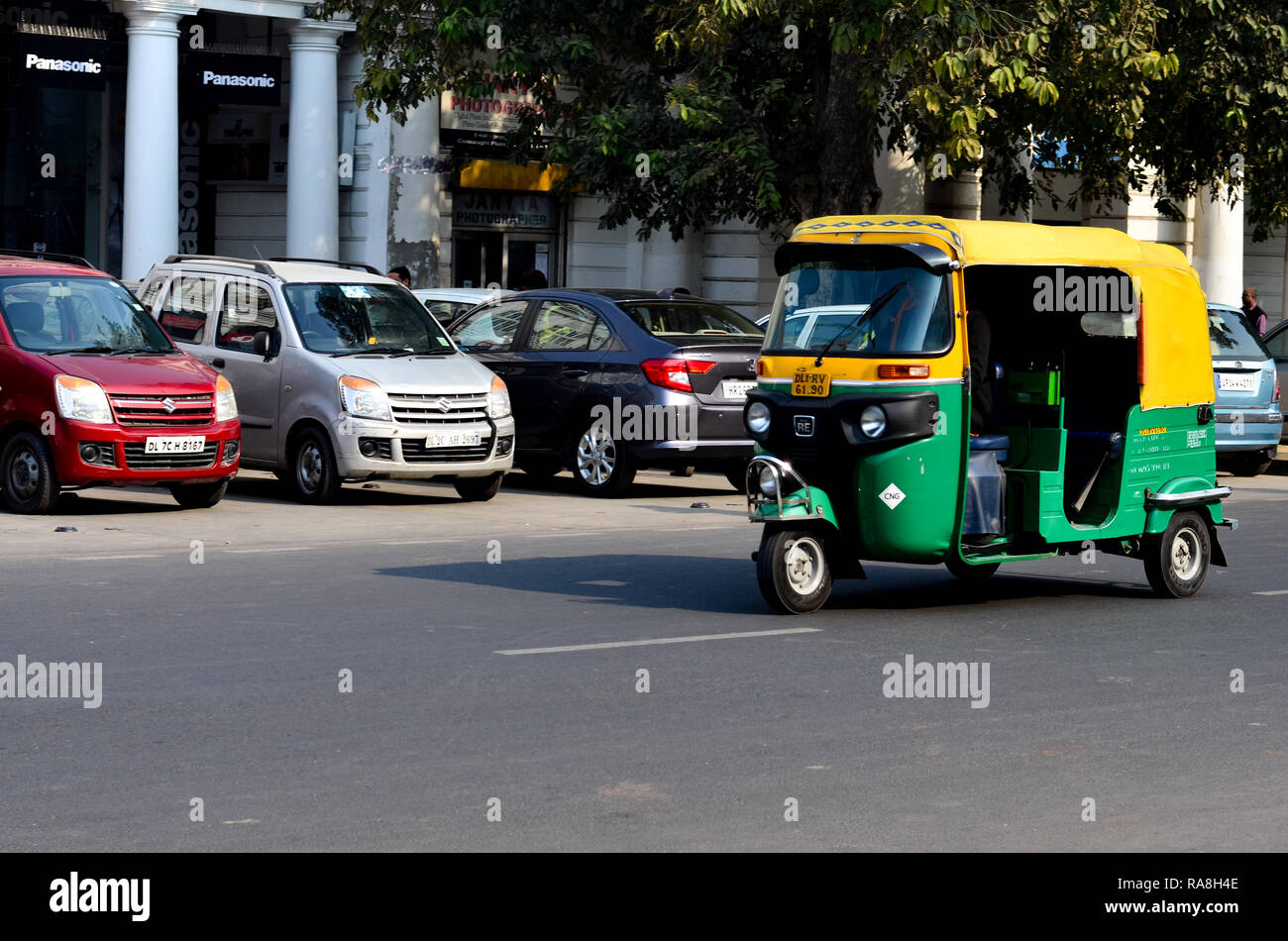 Riding autorickshaw hi-res stock photography and images - Alamy