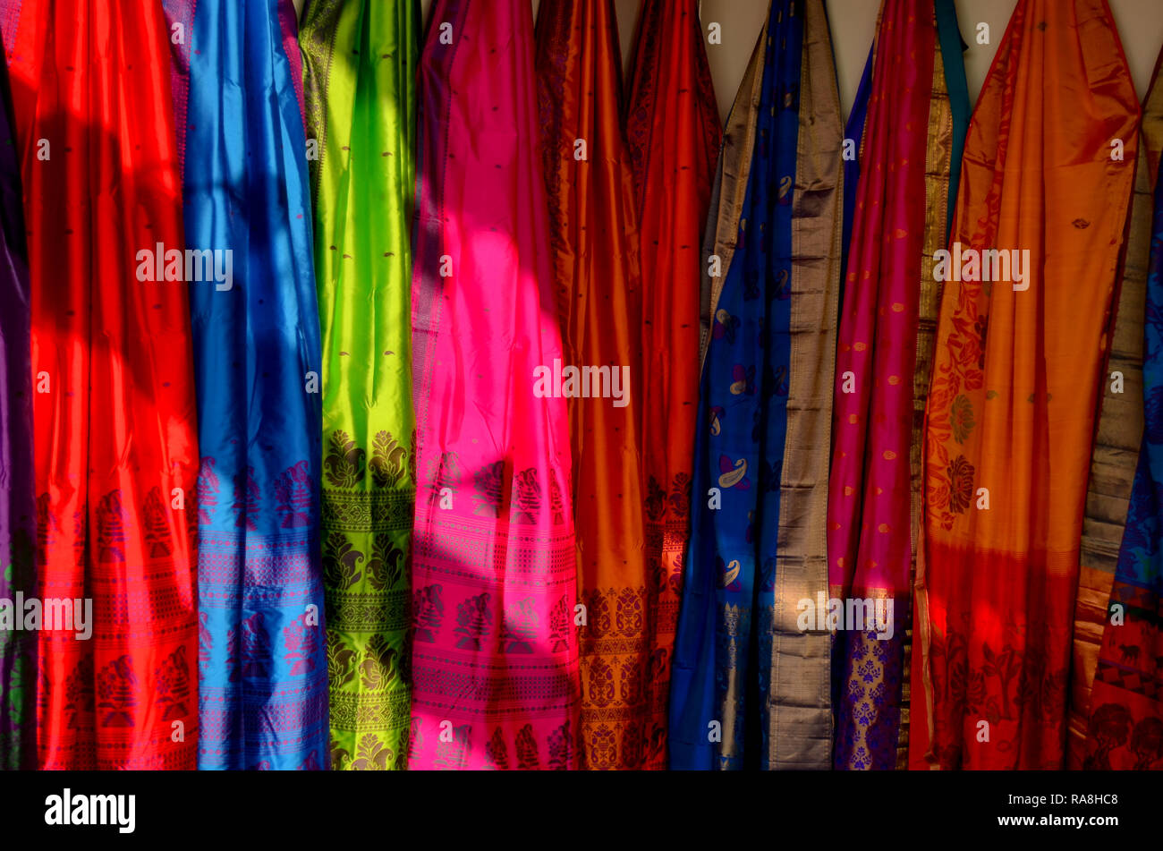 Hanging sarees hi-res stock photography and images - Alamy