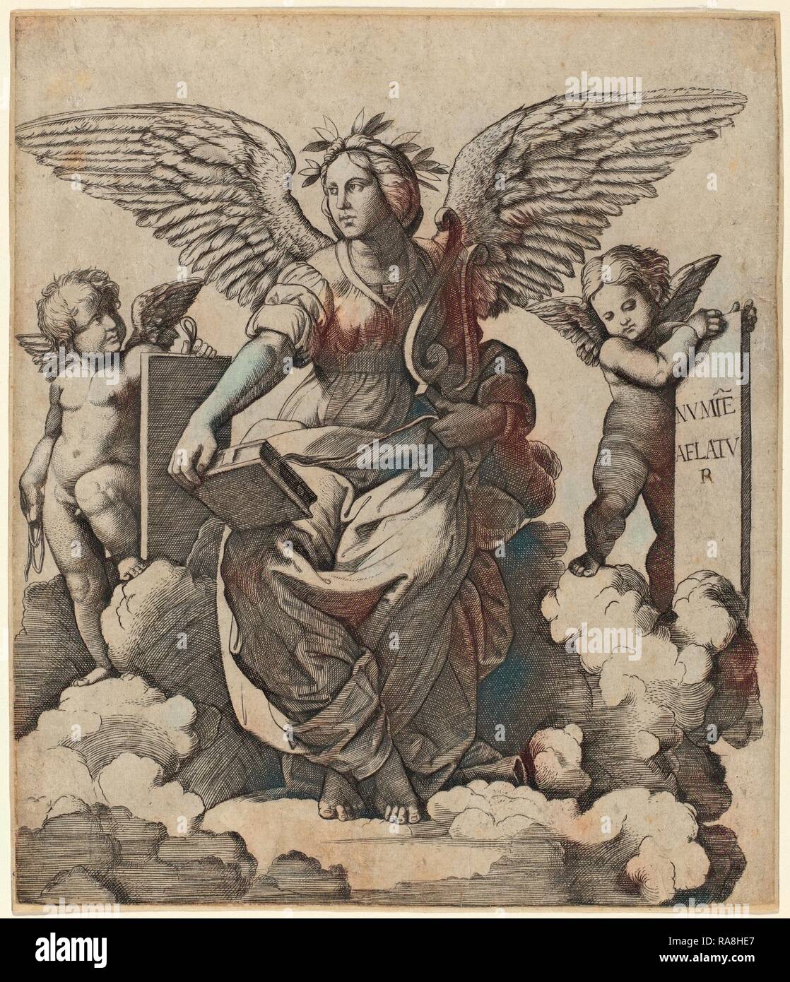 Marcantonio Raimondi after Raphael (Italian, c. 1480 - c. 1534), Poetry ...