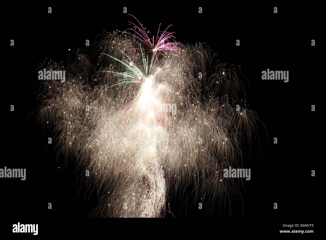 Fireworks at New year's eve in the Netherlands Stock Photo - Alamy