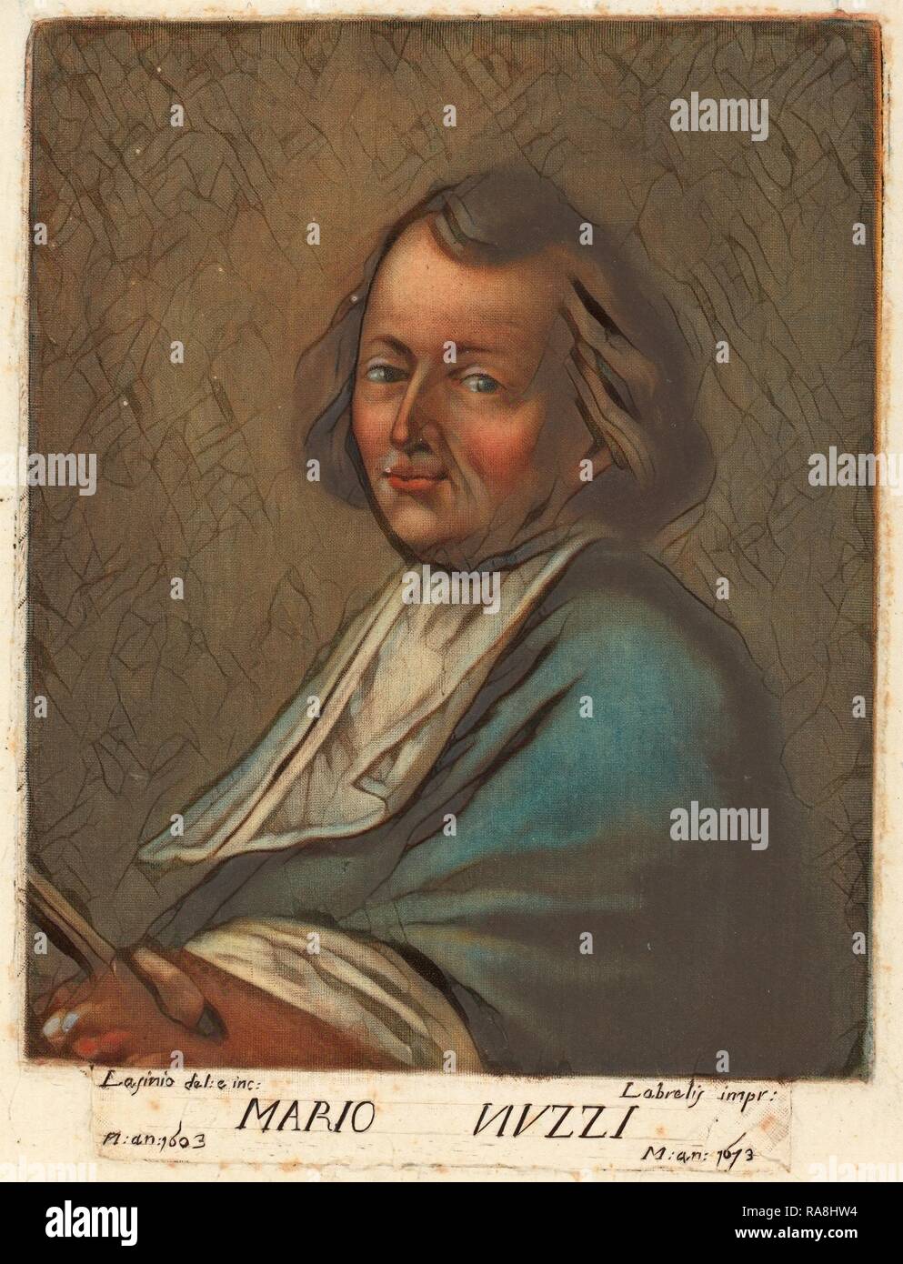 Carlo Lasinio (Italian, 1759 - 1838), Mario Nuzzi, color mezzotint ...