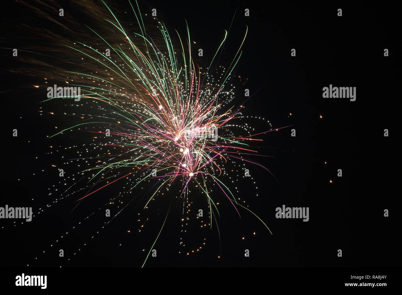 Fireworks at New year's eve in the Netherlands Stock Photo - Alamy