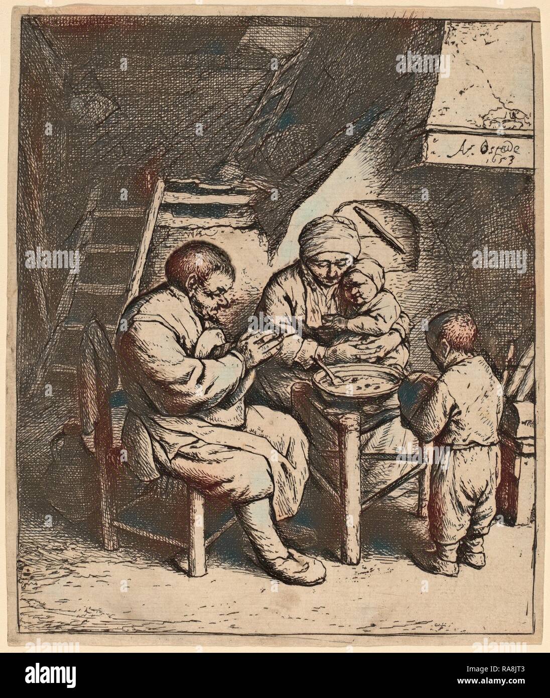 Adriaen van ostade peasant family hi-res stock photography and images ...