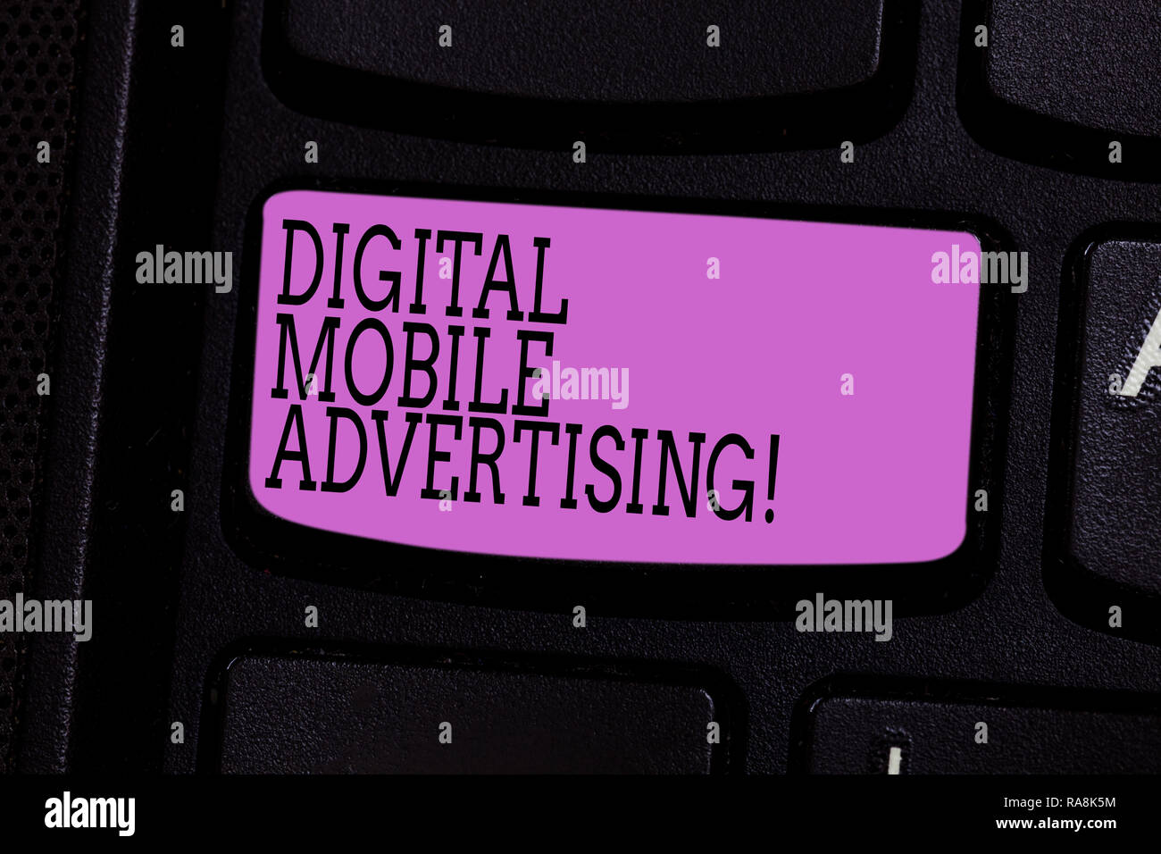 Word writing text Digital Mobile Advertising. Business concept for form ...