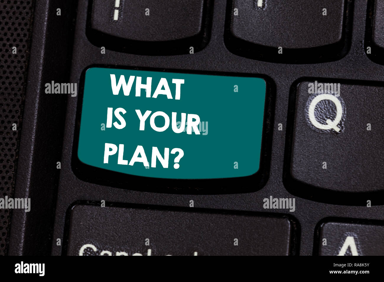 Text sign showing What Is Your Plan. Conceptual photo Show us your ...