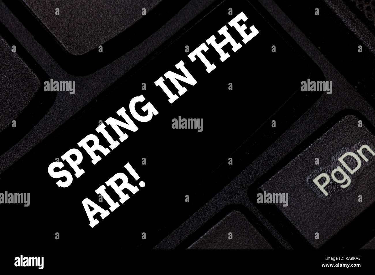 Word writing text Spring In The Air. Business concept for Natural ...