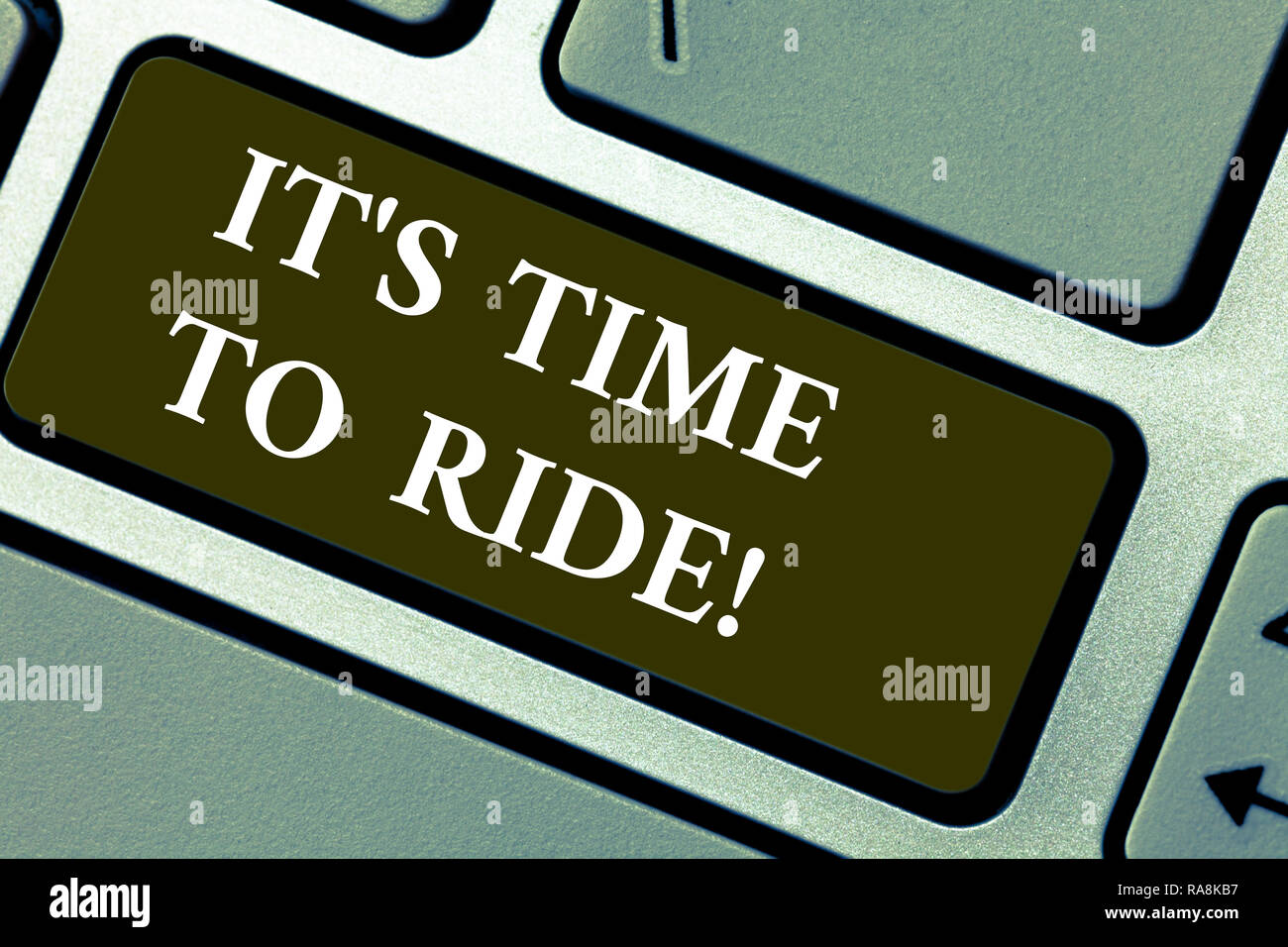 Word writing text It S Is Time To Ride. Business concept for Relaxing ...