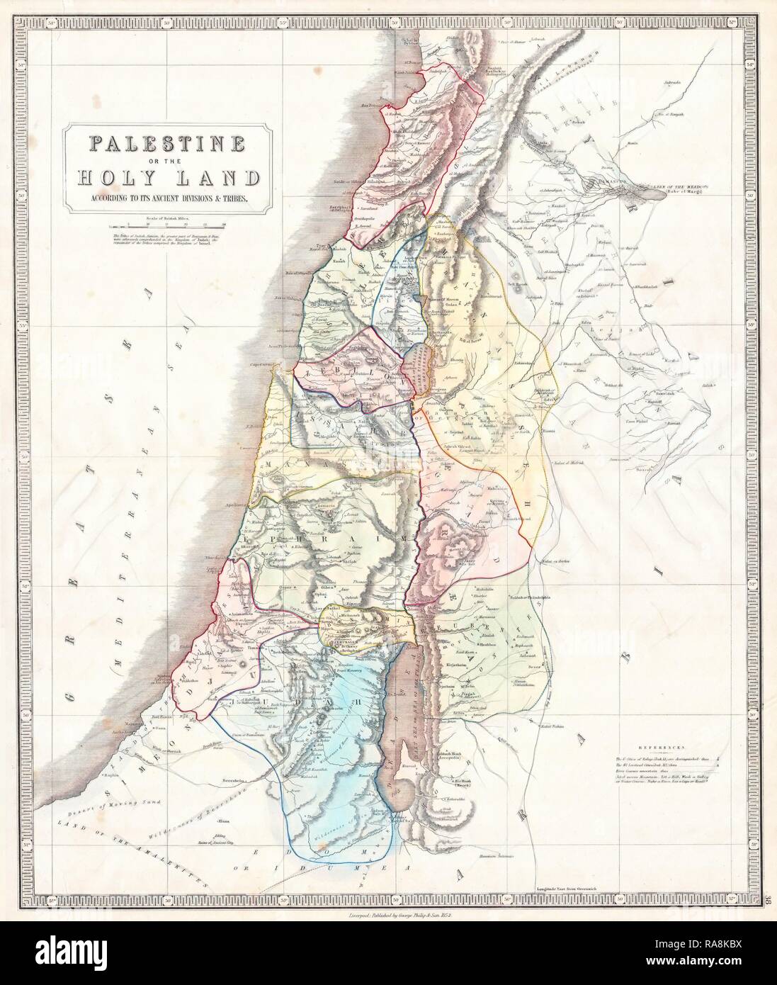Philip Map Of Palestine High Resolution Stock Photography and Images ...