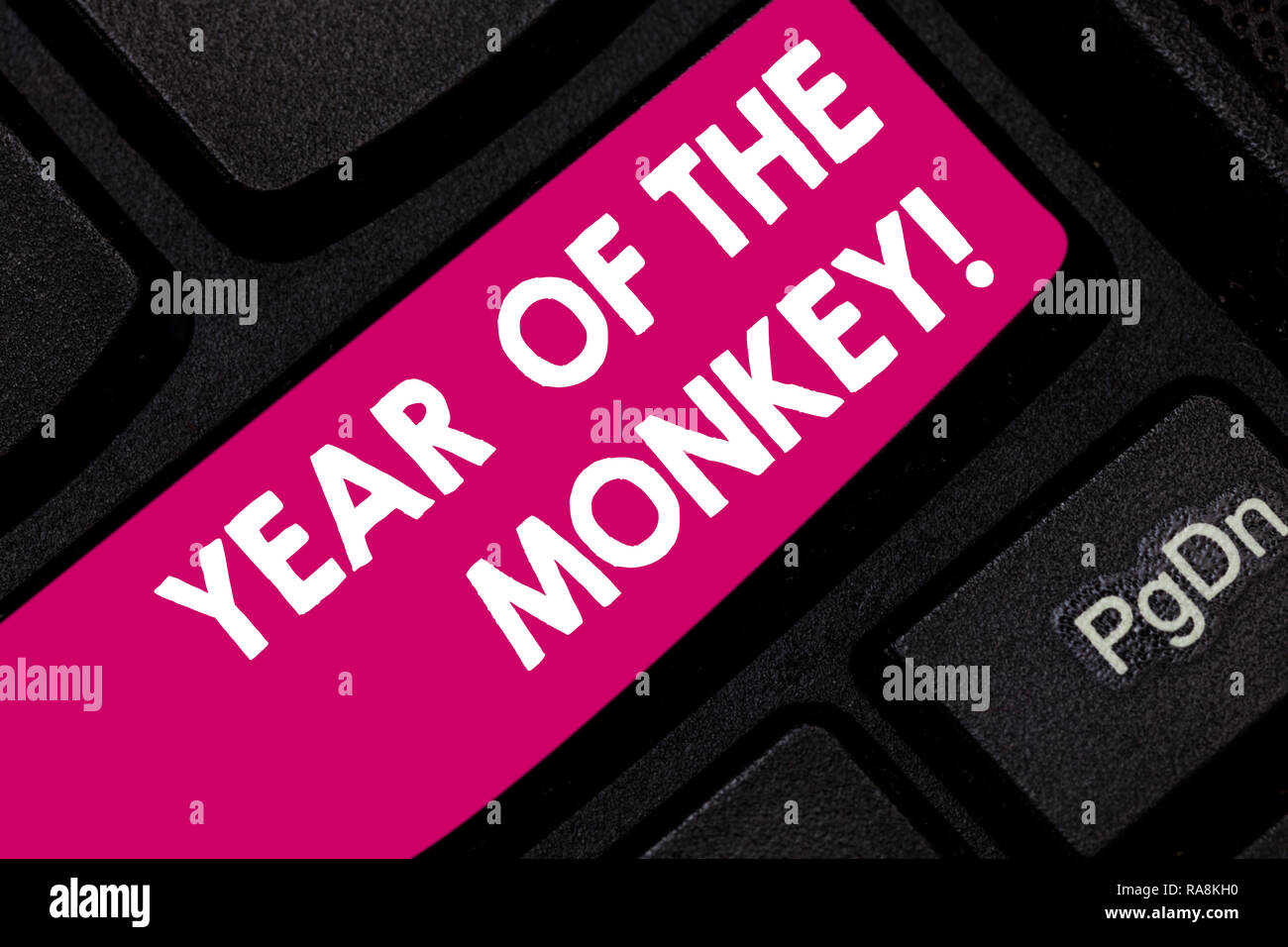 Conceptual hand writing showing Year Of The Monkey. Business photo text ...